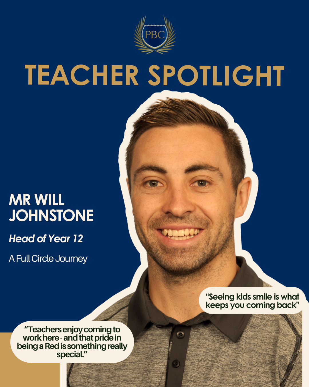 Teacher Spotlight - Mr Will Johnstone