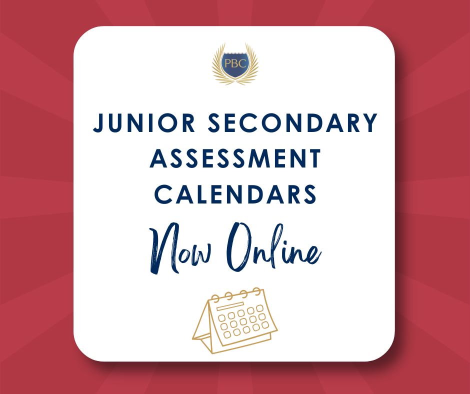 2025 Junior Secondary Assessment Calendars