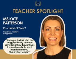 Teacher Spotlight - Ms Kate Patterson