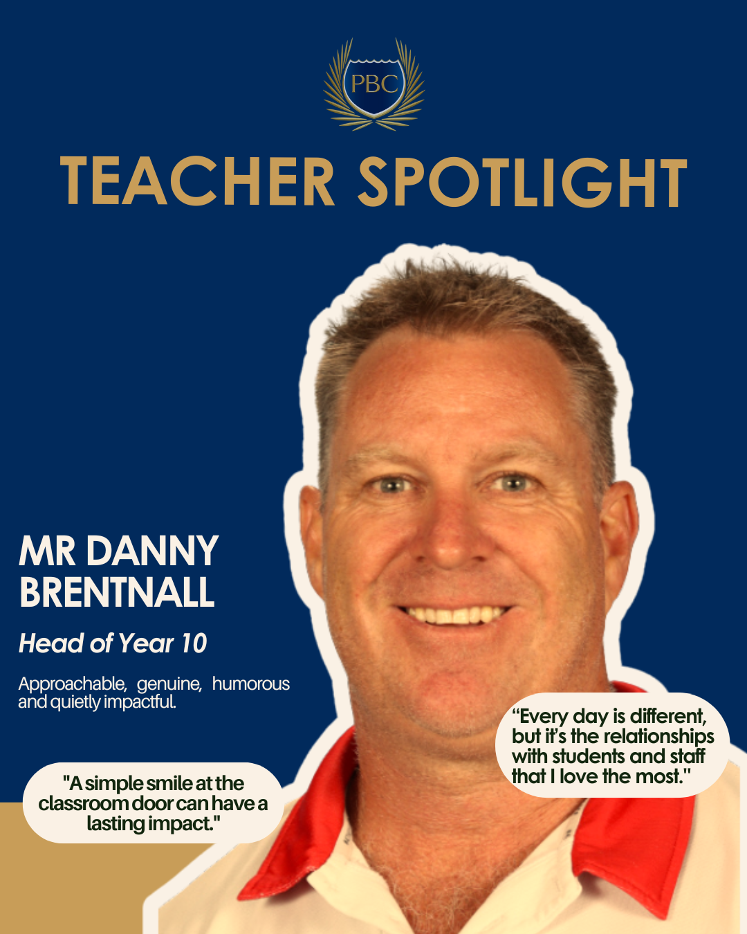 Teacher Spotlight - Mr Danny Brentnall
